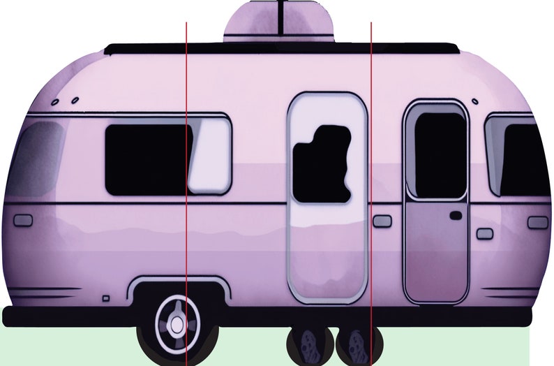 Camper Cardboard Cutout Party Prop With Easel on the Back. Contact Us ...