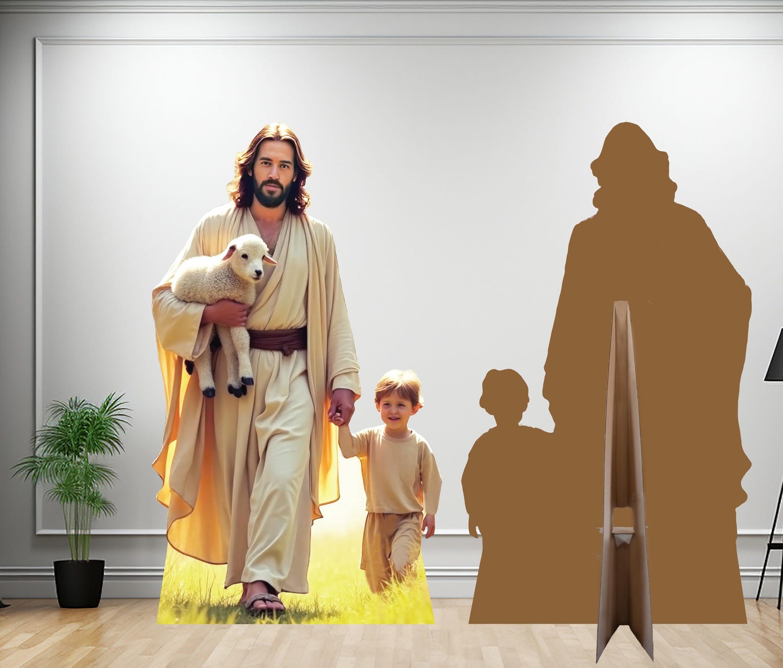 Jesus With Children Cardboard Cutout Props, Holy Week Props, Easter ...
