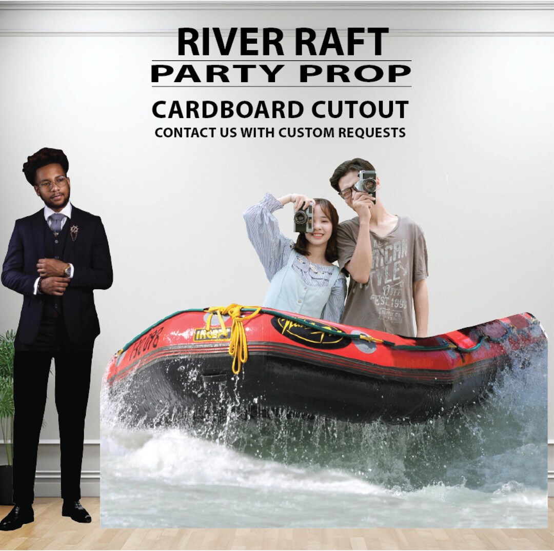 River Raft Cardboard Cutout Prop, Easel on the Back so It Will Stand - Etsy