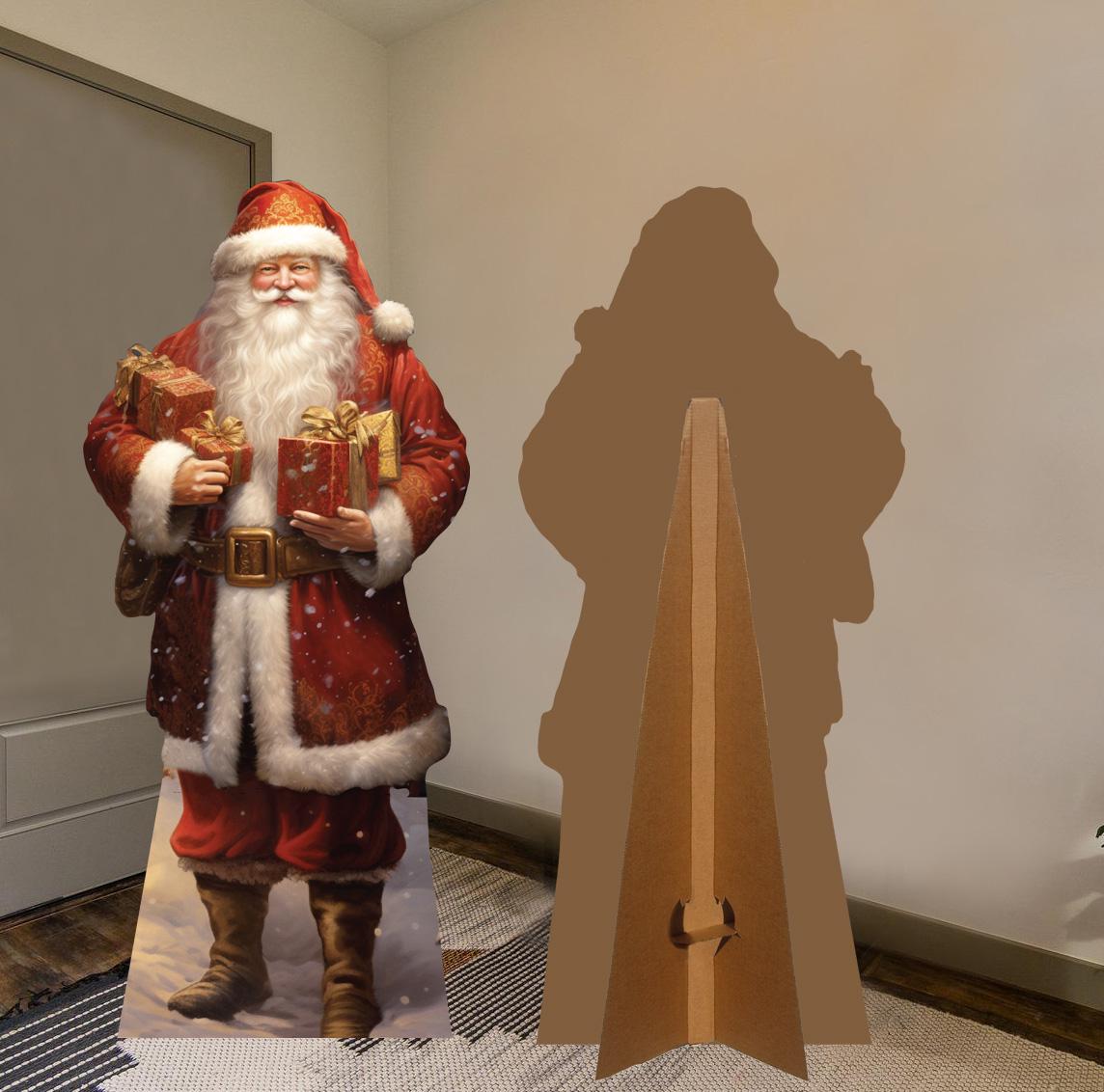 Life Size Santa Claus Cardboard Cutout: Holiday Party Decor - Etsy