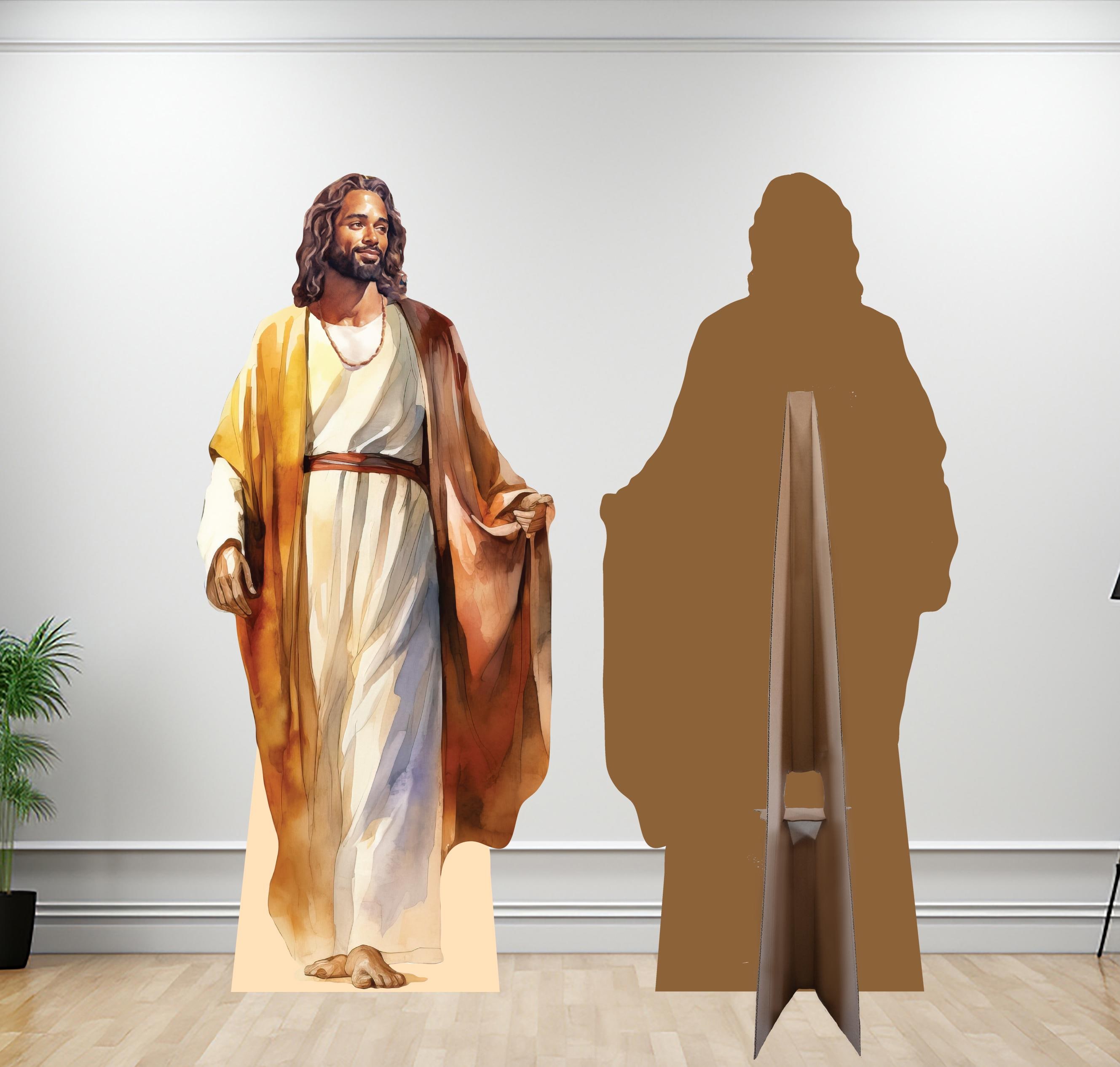 African American Jesus Life Size Cardboard Cutout Prop, Holy Week ...