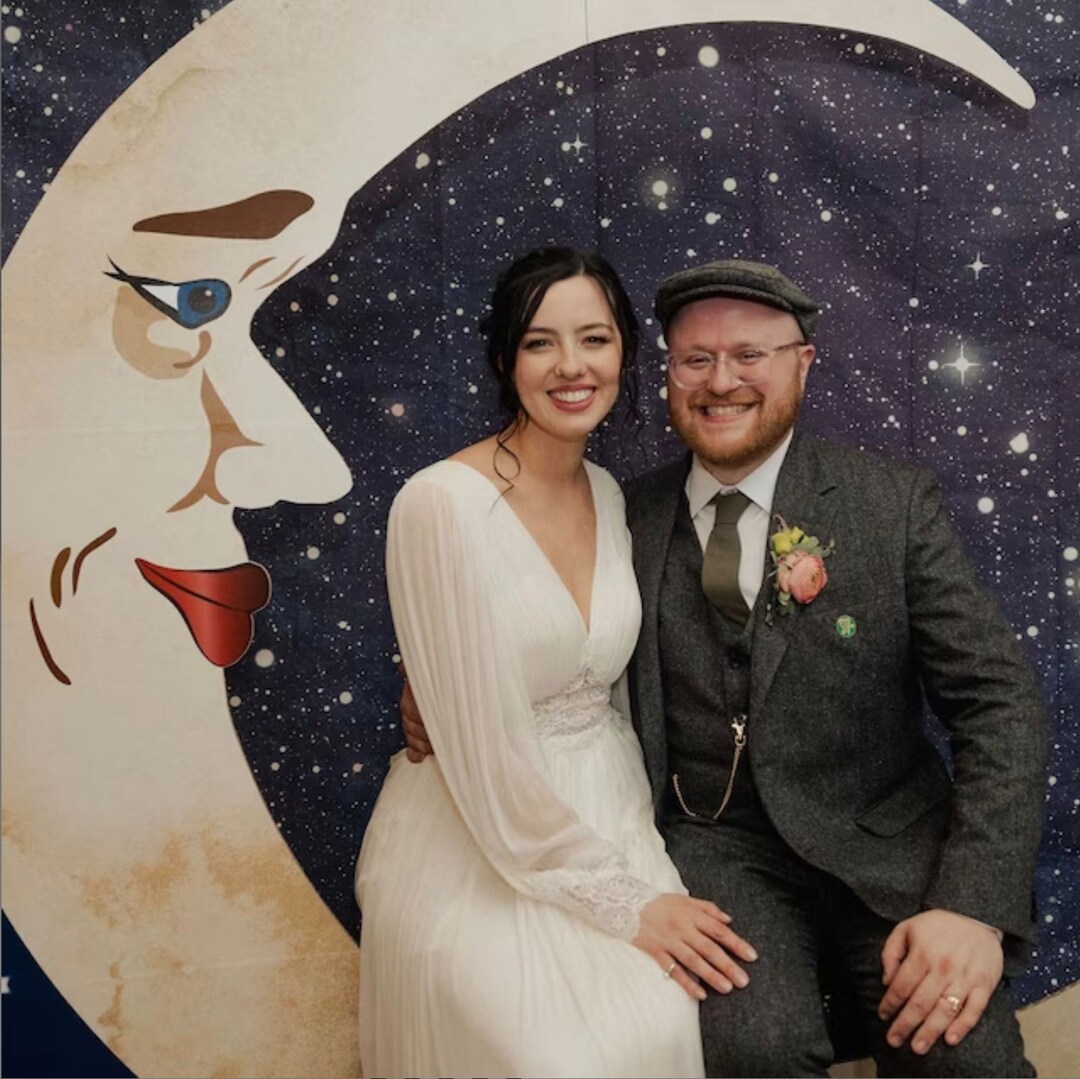 Crescent Moon Cardboard Cutout Prop Party Decoration. Moon Comes in ...