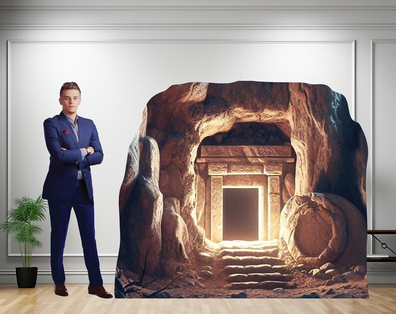 Tomb of Jesus Cardboard Cutout Prop, Finished Size of Tomb is 6' Tall X ...