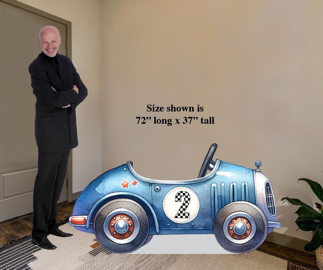 Race Car Cardboard Cutout Prop, With Easel on the Back - Etsy
