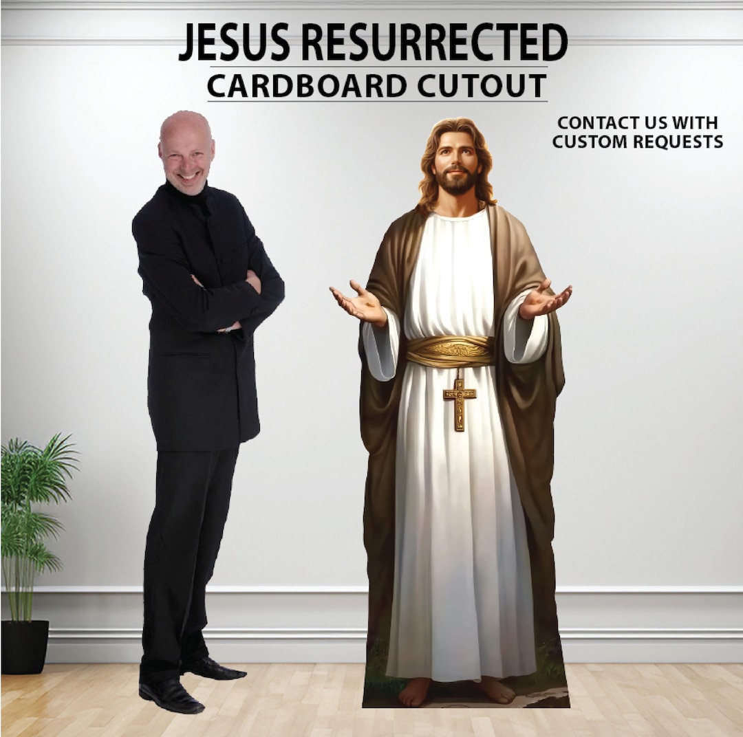 Jesus Resurrected Life Size Cardboard Cutout: Easter Sunday Decor - Etsy