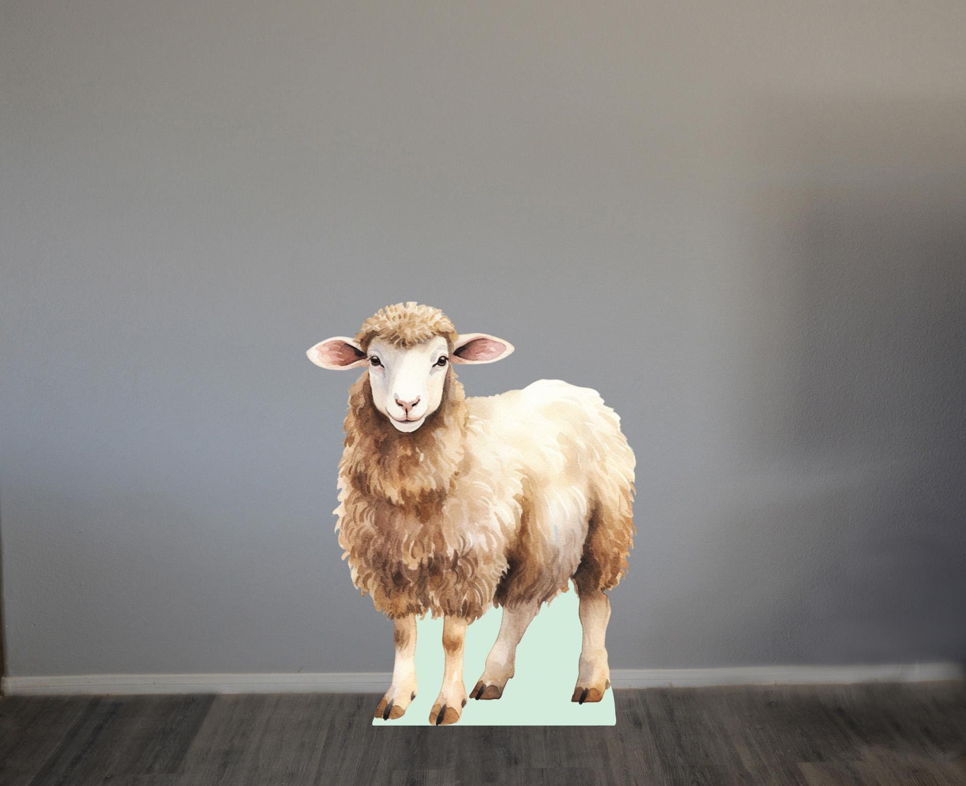 Sheep Cardboard Cutout Prop With Easel on the Back - Etsy