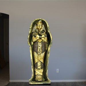 Egyptian Pharaoh Sarcophagus Tomb Cardboard Cutout, Free Standing With ...