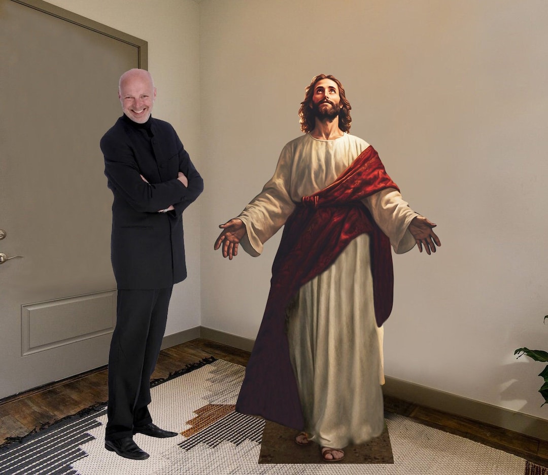 Life Size Jesus Resurrected Cardboard Cutout With Easel on the Back - Etsy