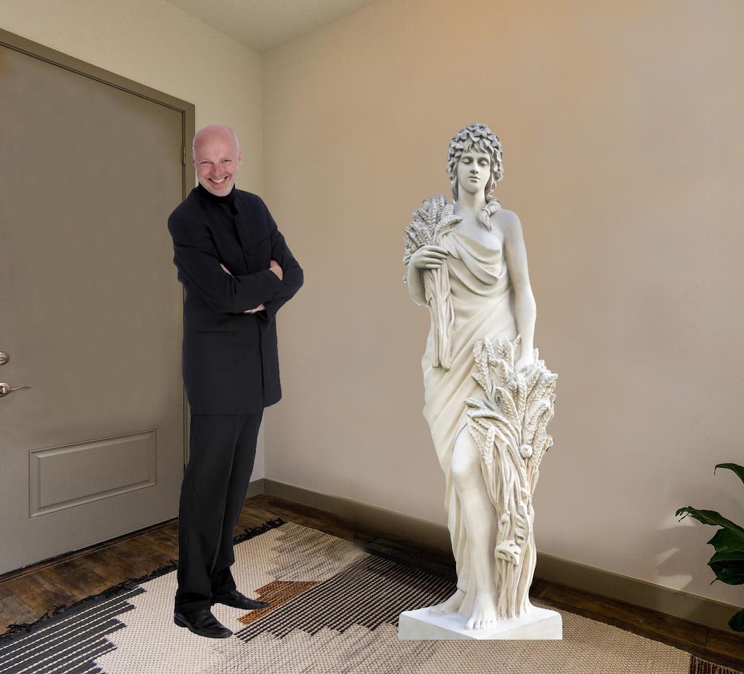 Greek Statue Cardboard Cutout Free Standing With Easel on the Back - Etsy