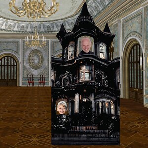 Custom Life Size Cardboard Cutout Haunted House Prop With Easel on the ...