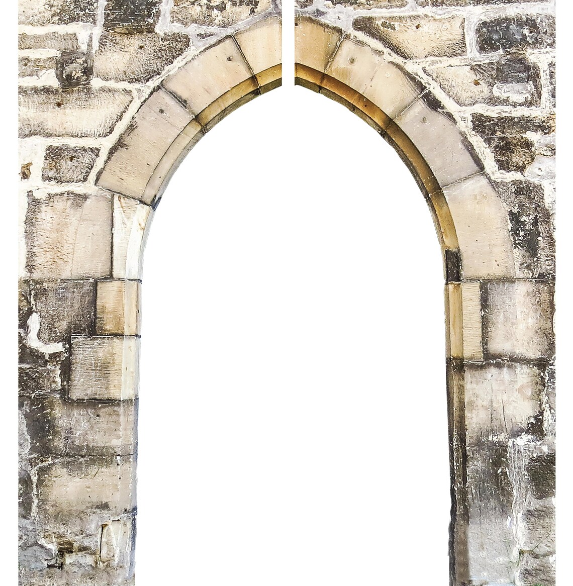 Stone Archway Cardboard Cutout in Two Pieces, Free Standing With Easel ...