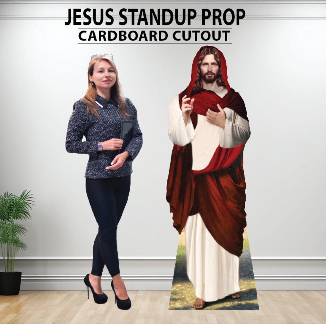 Jesus Christ Standup Photo Prop Cardboard Cutout With Easel on the Back ...