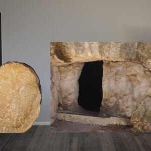 Tomb of Jesus Cardboard Cutout Stage Prop, Easter Sunday Tomb Prop ...