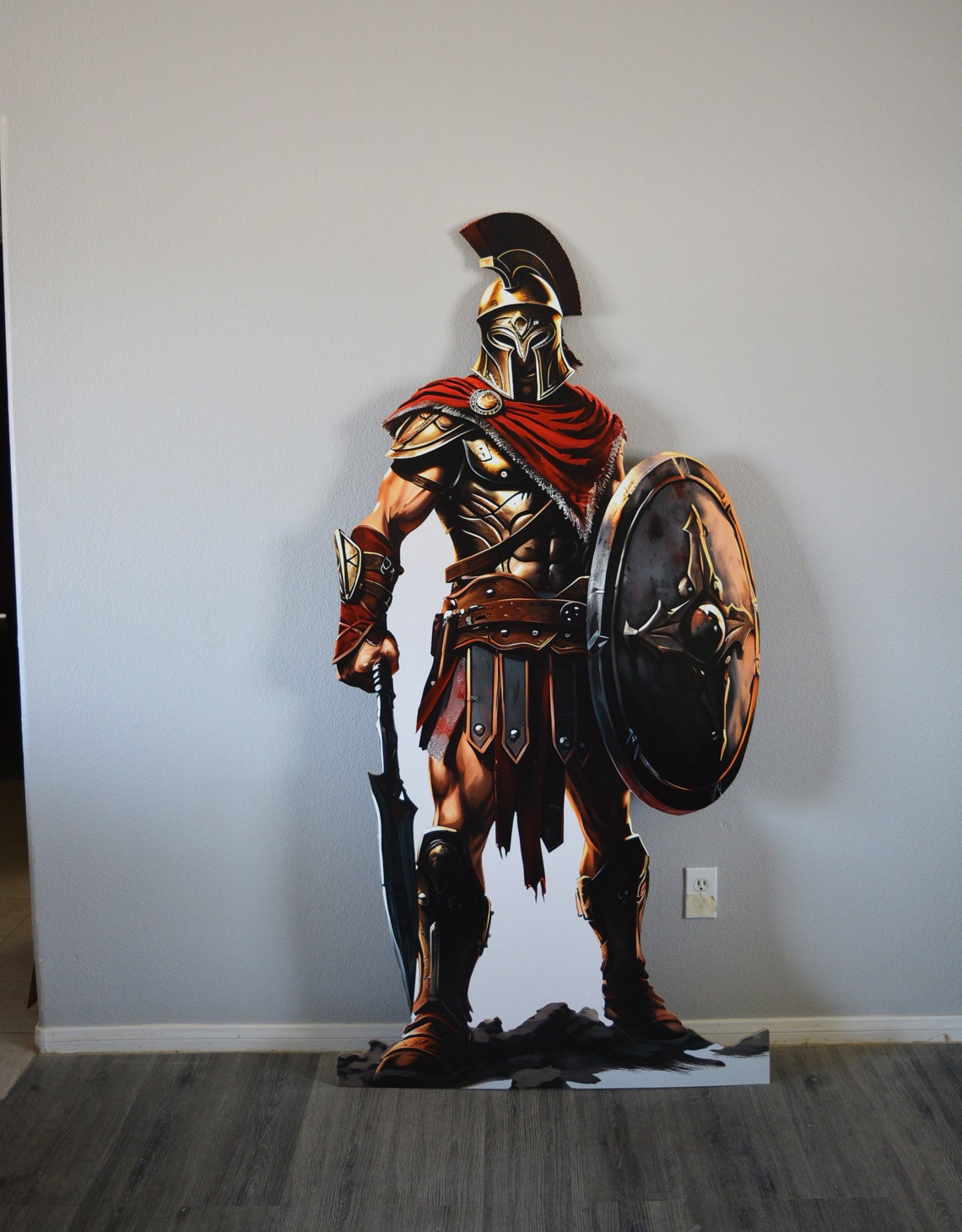 Spartan Gladiator Cardboard Cutout Prop With Easel on the Back to Make ...