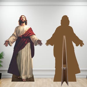 Life Size Jesus Resurrected Cardboard Cutout, Holy Week, Easter Sunday ...