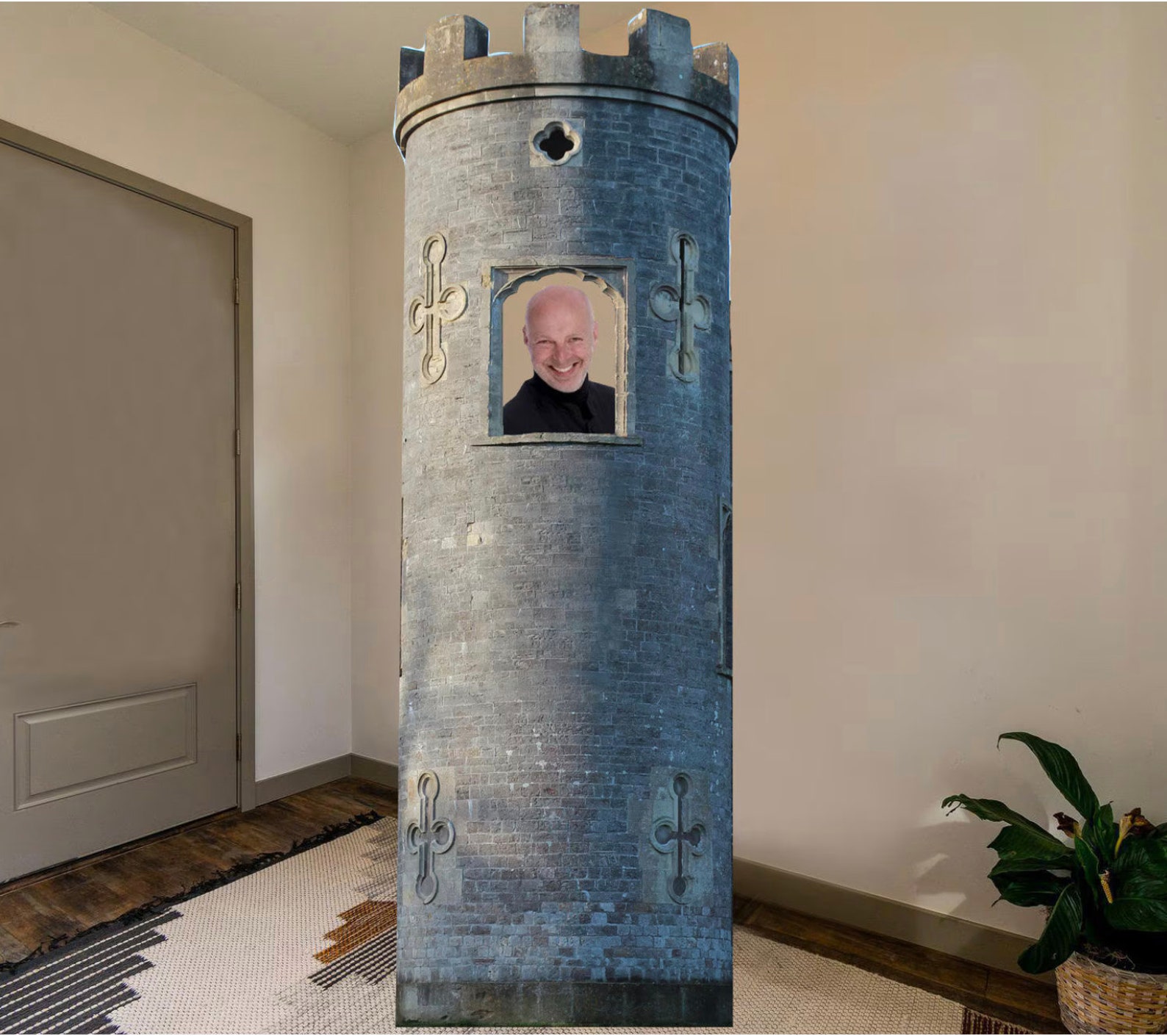 Turret Castle Tower Life Size Cardboard Flat Cutout, Medieval Tower ...