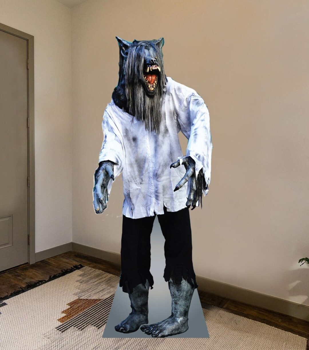 Custom Life Size Cardboard Cutout Halloween Werewolf With Easel on the ...