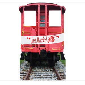 Just Married Train Caboose Custom Life Size Cardboard Prop, With Window ...