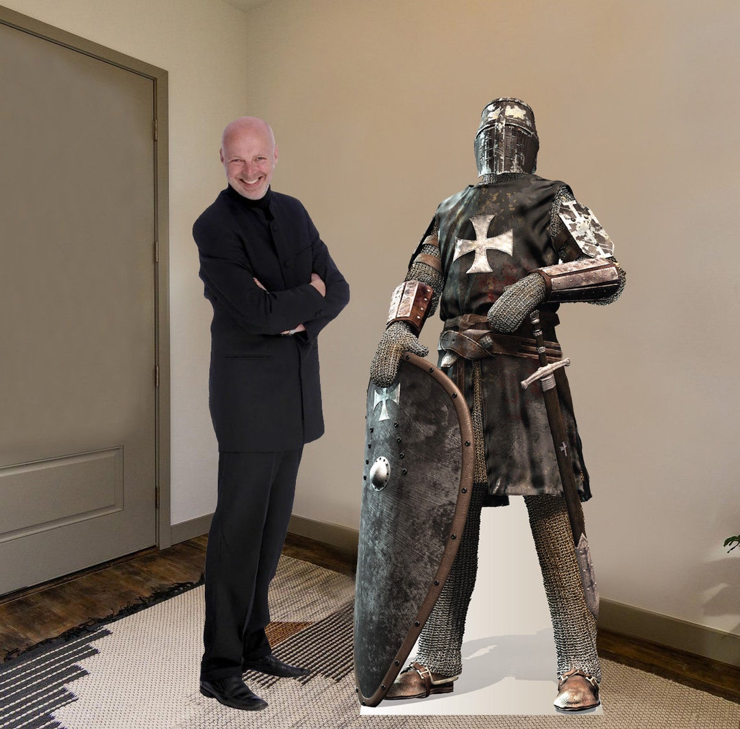Rustic Knight Standup Cardboard Cutout With Easel on Back - Etsy
