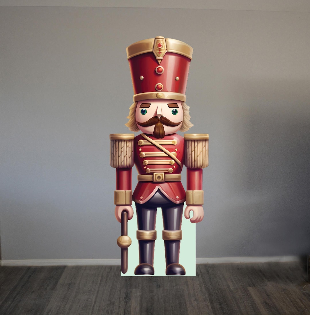 Nutcracker Cardboard Cutout, Free Standing With Easel on the Back. - Etsy