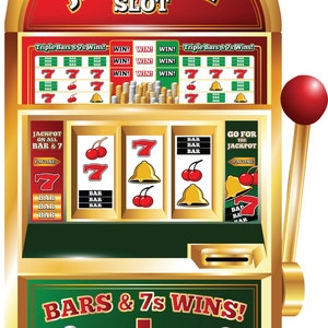 Slot Machine Cardboard Cutout Party Prop With Easel on the Back - Etsy