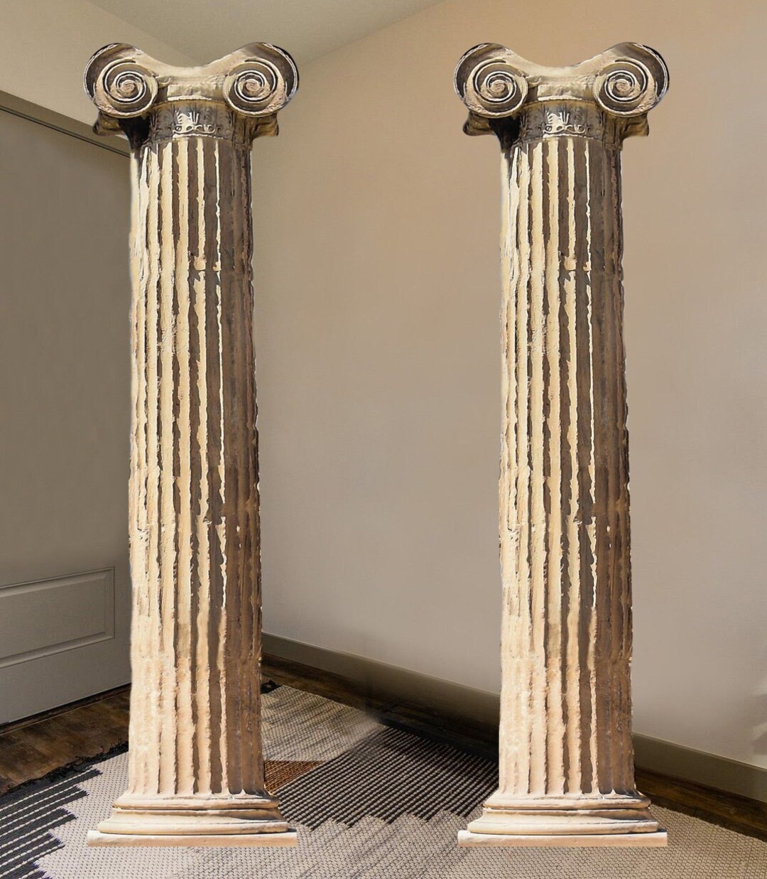 Two Cardboard Cutout Columns for Entryway Decorations With - Etsy