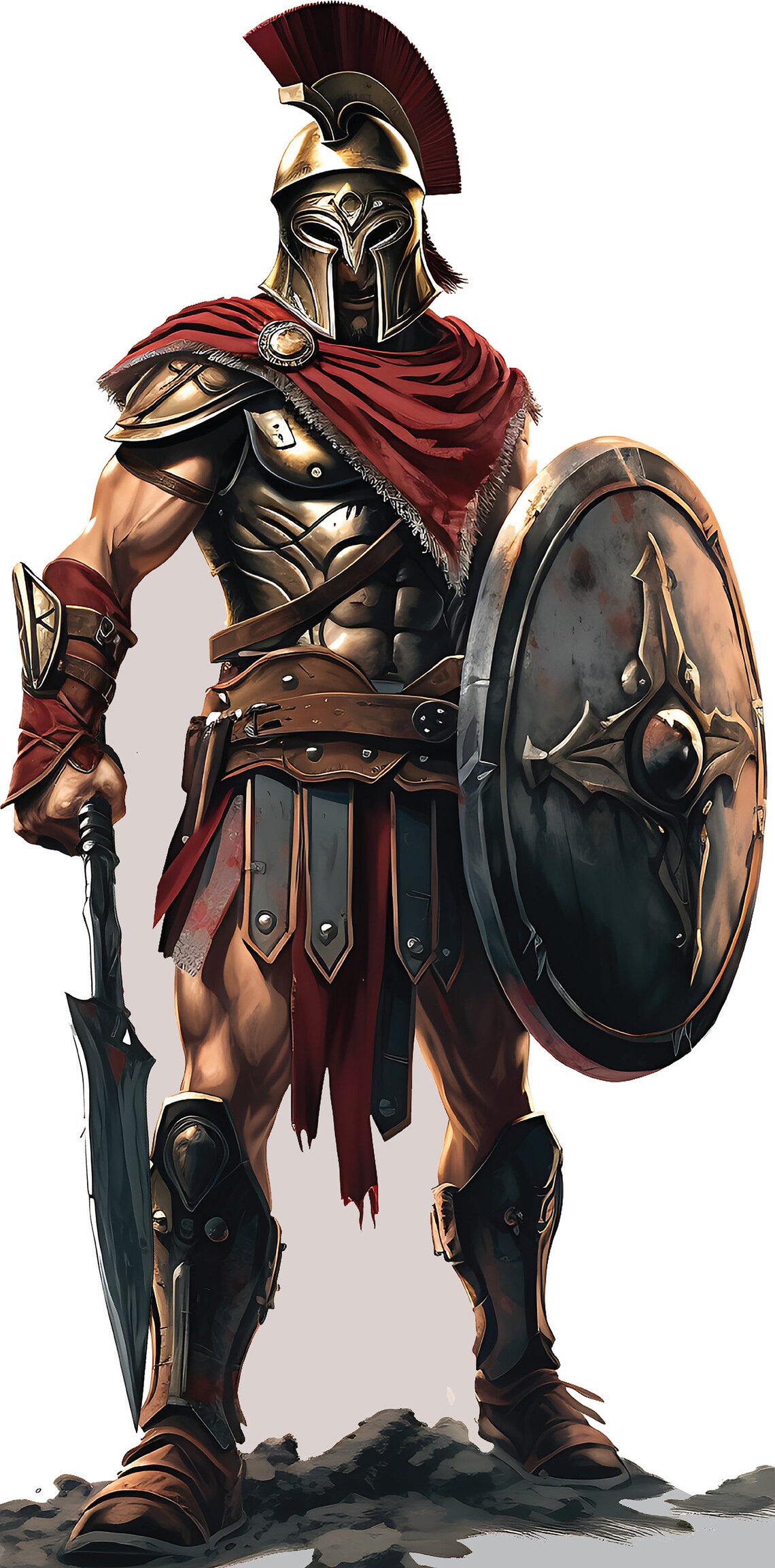 Spartan Gladiator Cardboard Cutout Prop With Easel on the Back to Make ...