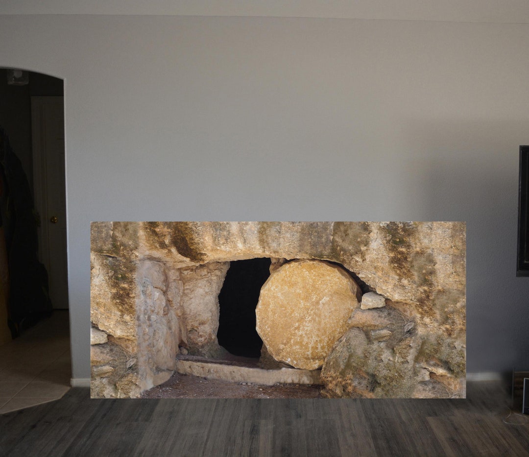 Jesus Christ Tomb Cardboard Cutout, With Easel on the Back. Finished ...