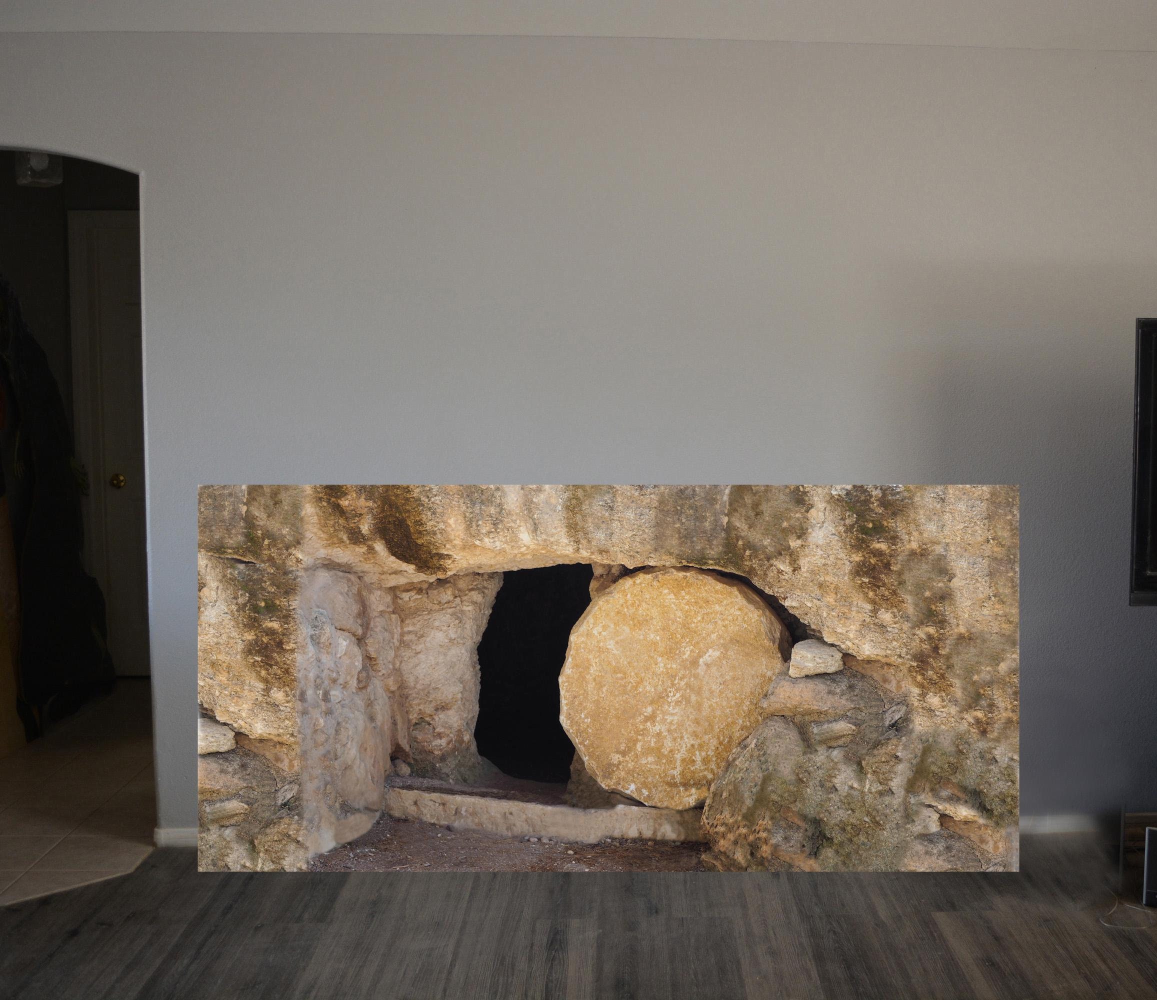 Tomb of Jesus, Easter Sunday Tomb Prop, Cardboard Cutout, With Easel 90 ...