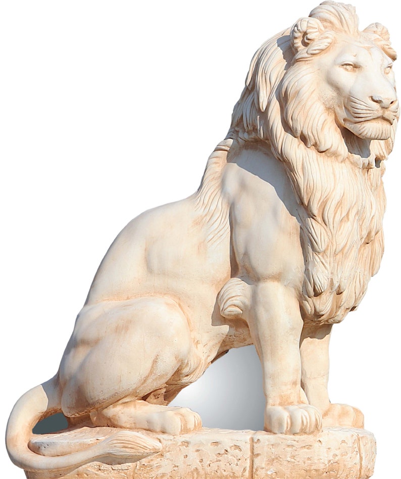 Lion Statue Standing Cardboard Cutout Prop With Easel on the Back - Etsy