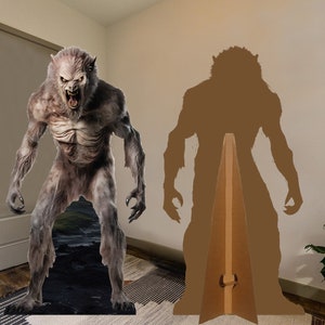Halloween Brown Werewolf Cardboard Cutout With Easel on the Back to ...