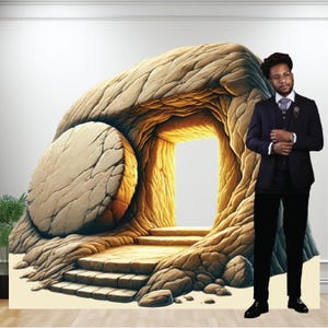 Tomb of Jesus Cardboard Cutout: Easter Stage Prop (72x84 Inches) - Etsy