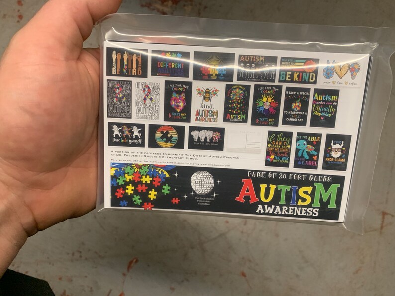 Autism Awareness Set Set of 20 Postcards Autism Teacher | Etsy