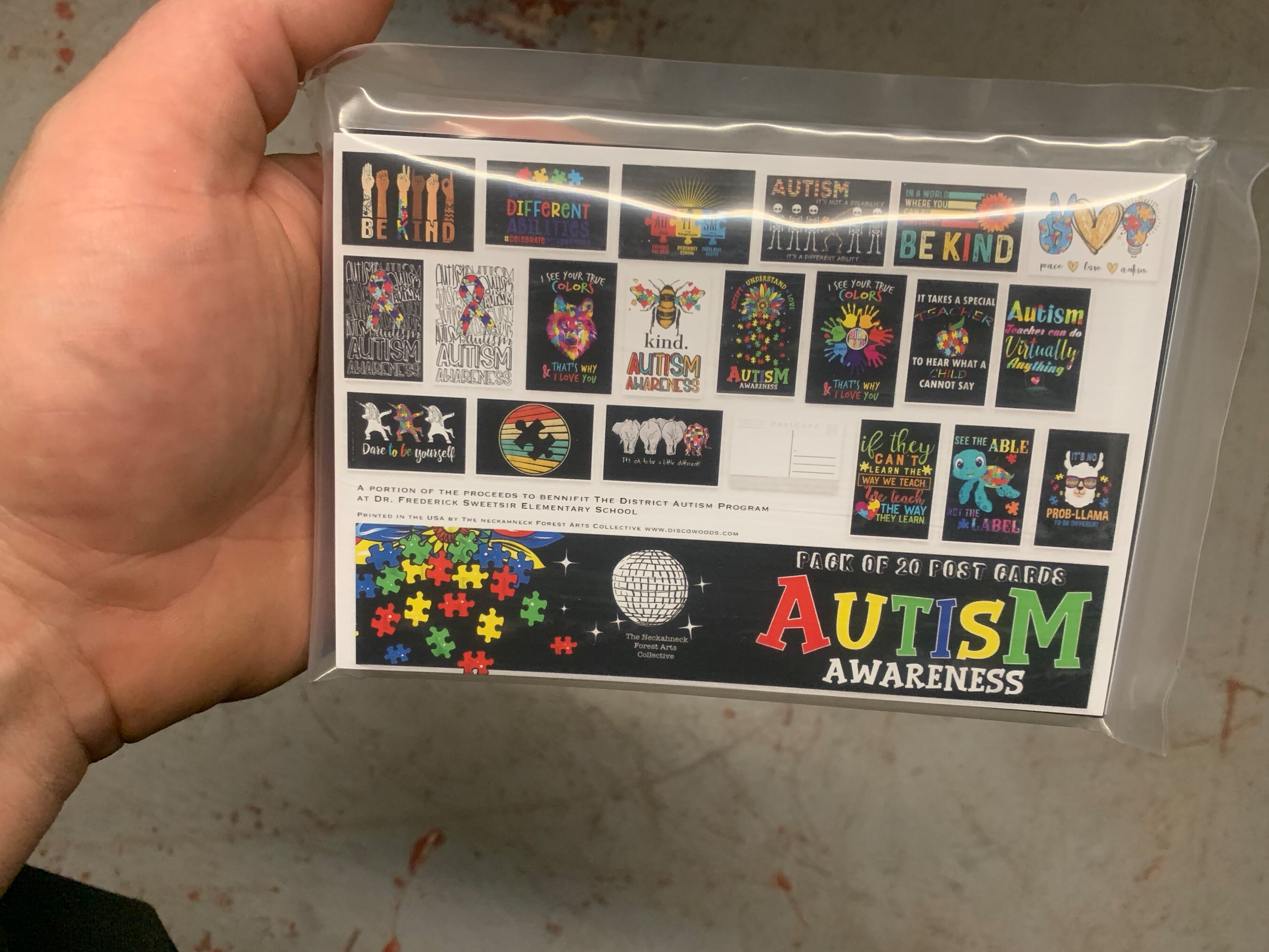 Autism Awareness Set Set of 20 Postcards Autism Teacher | Etsy