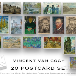 Vincent Van Gogh Postcard Set - Set of 20 Postcards - Artist Postcards ...