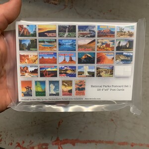 National Parks Postcard Set - Set of 28 National Park Postcards ...