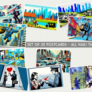 All Hail the Mail Art Postcard Set: 20 Usps-themed Prints - Etsy