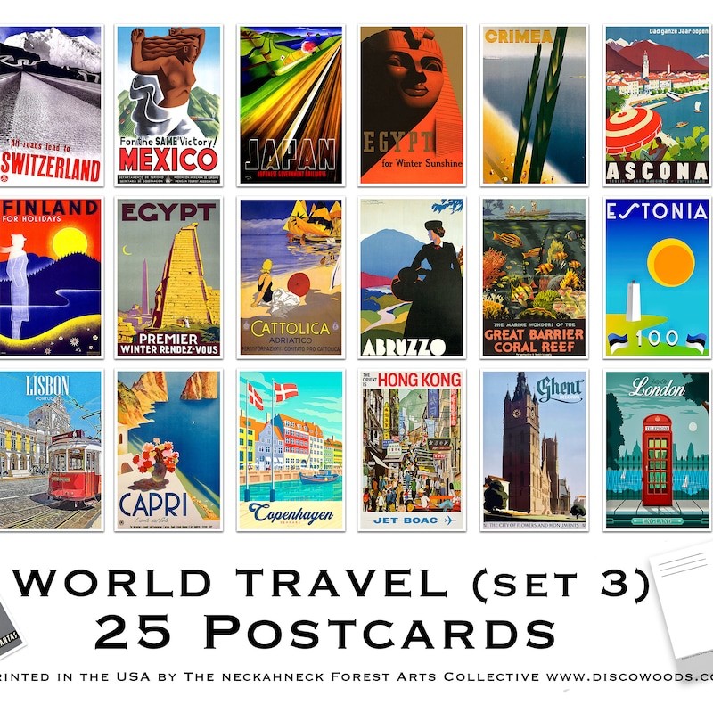 Postcard 3 Set - Etsy