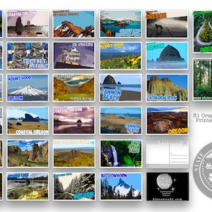 Oregon Postcard Set - Set of 31 Postcards - Vintage - Nature ...