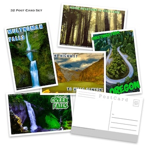 Oregon Postcard Set - Set of 31 Postcards - Vintage - Nature ...