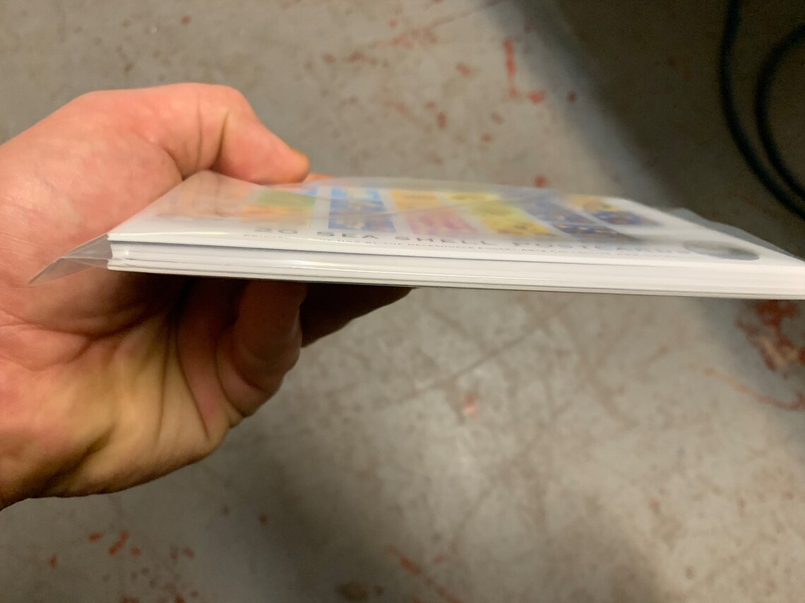 Seashell Postcard Set 20 Seashell Post Cards Outdoors - Etsy