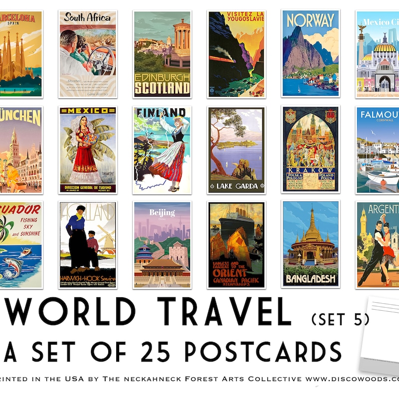 Post Cards From Countries - Etsy