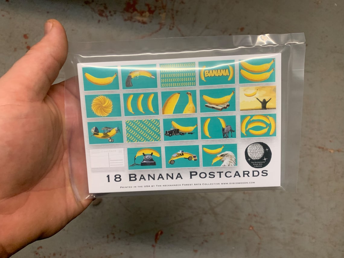 18 Bright Beautiful Banana Postcards great for Scrapbooking | Etsy