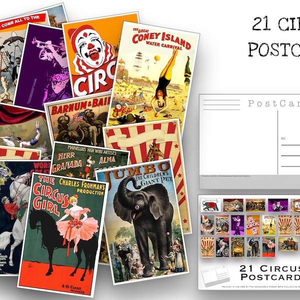 Vintage Circus Poster - Etsy