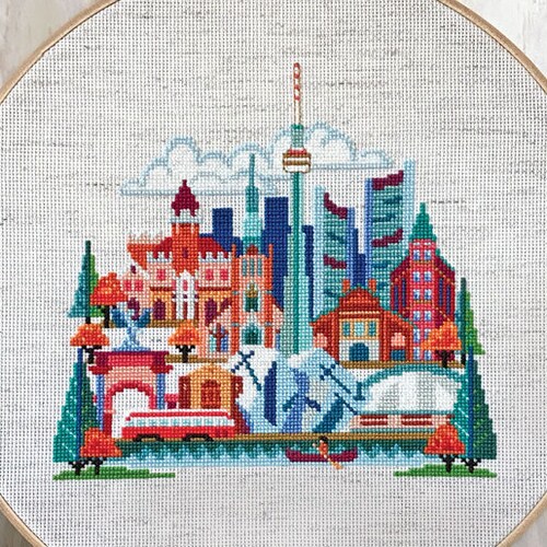 Pretty Little Seattle Satsuma Street Modern Cross Stitch - Etsy