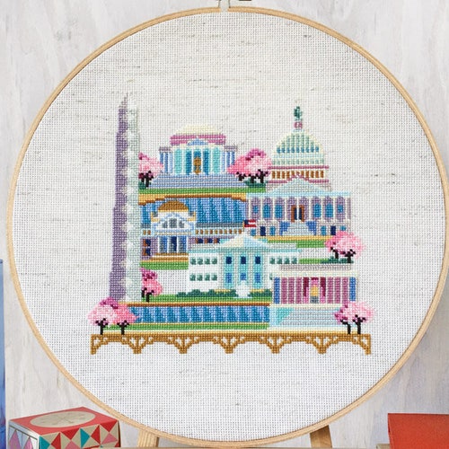 Pretty Little Seattle Satsuma Street Modern Cross Stitch - Etsy