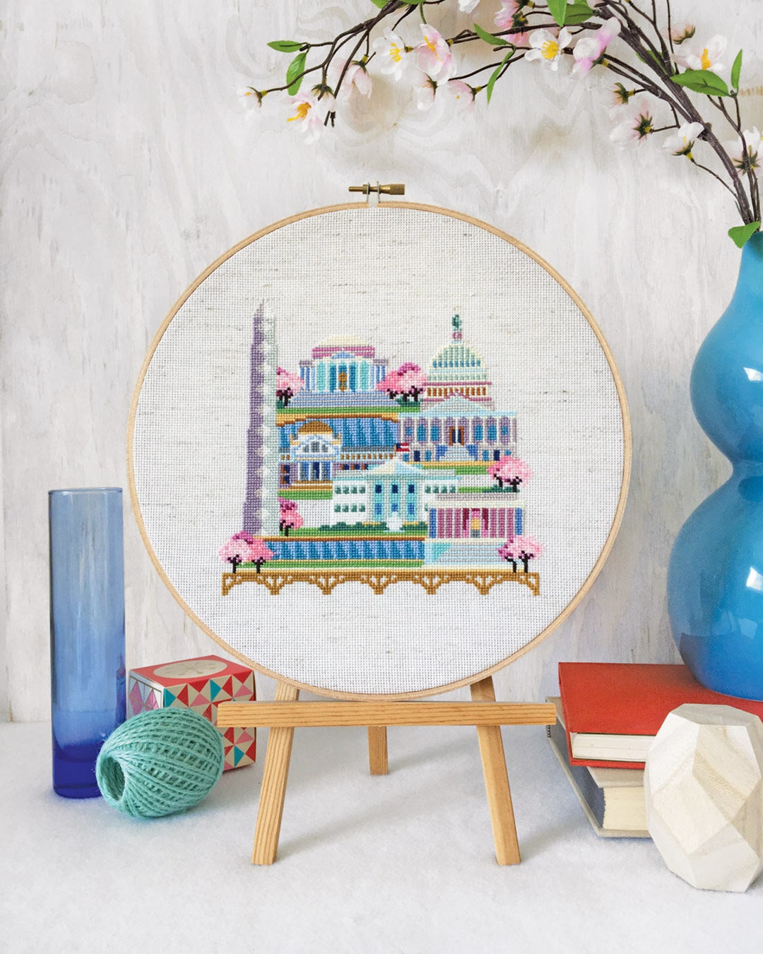 Pretty Little Washington DC - Satsuma Street Modern Cross Stitch ...