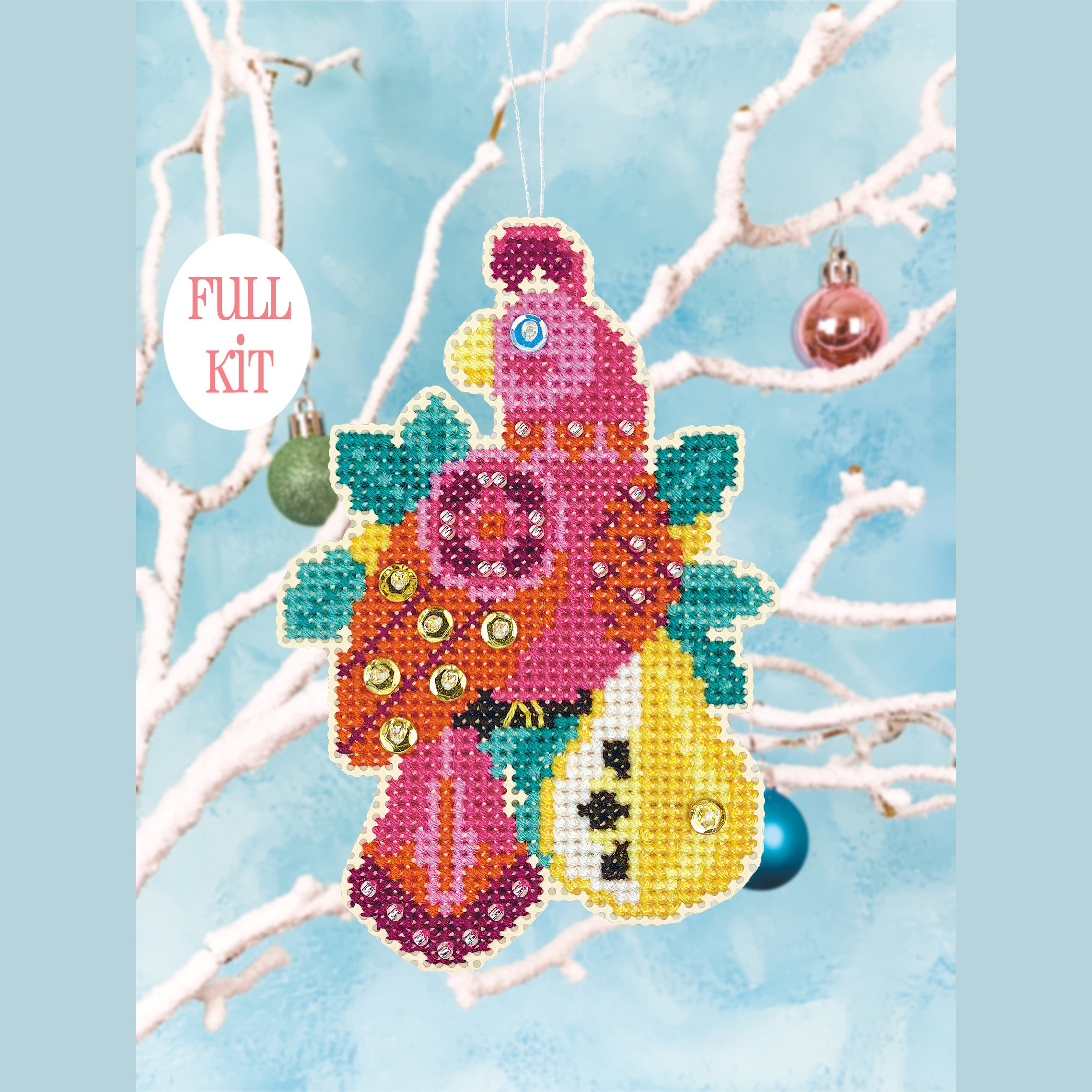 KIT Partridge and Pear Satsuma Street Christmas Ornament - Etsy