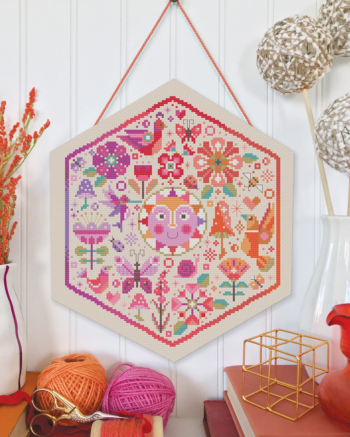 Garden Party Warm Colorway - Satsuma Street - Modern Cross Stitch ...