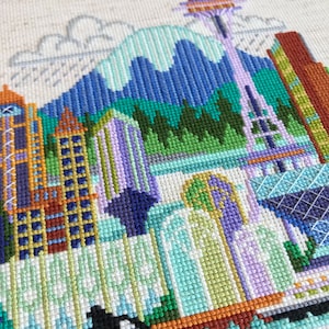 Pretty Little Seattle - Satsuma Street Modern Cross Stitch Pattern PDF ...